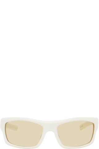 Lexxola: White Neo Sunglasses | SSENSE Canada