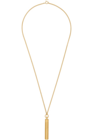 Gold Powder Necklace by VETEMENTS on Sale