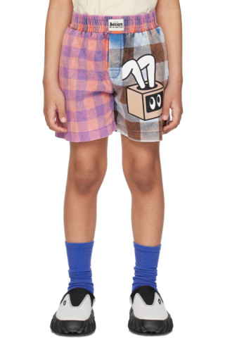 Kids Multicolor 'Chillin' Shorts by NZKidzzz on Sale