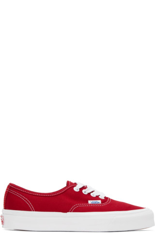Baskets OG Authentic LX rouges Vans en solde