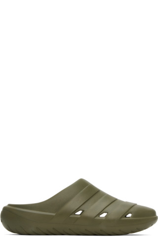 adidas Originals: Khaki Adicane Clogs | SSENSE UK