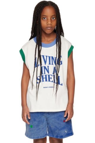 Kids White 'Living In A Shell' Tank Top by Bobo Choses | SSENSE