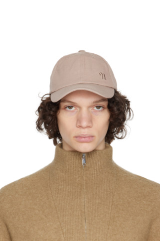 Taupe Amoy Baseball Cap by Nanushka on Sale