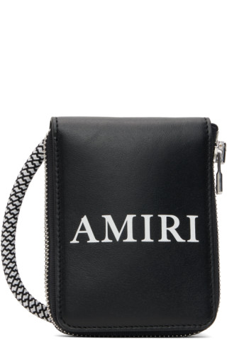 Black Zip Around Bag by AMIRI on Sale