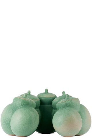 Green Cluster Jars by Daniel Cavey on Sale