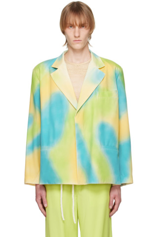 Muticolor Spray Over Blazer by Bonsai on Sale