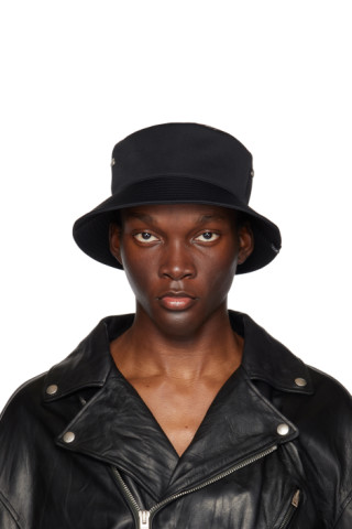 Black Printed Bucket Hat by mastermind WORLD on Sale