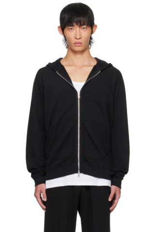 Black Zip Hoodie by Reigning Champ on Sale