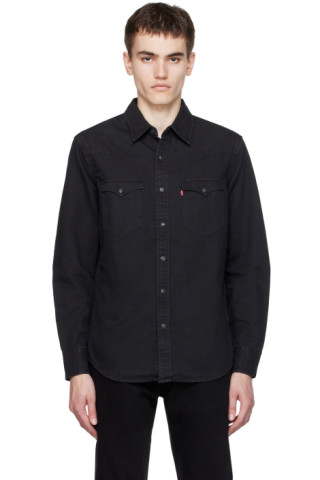 Levi's: Black Classic Western Denim Shirt | SSENSE UK