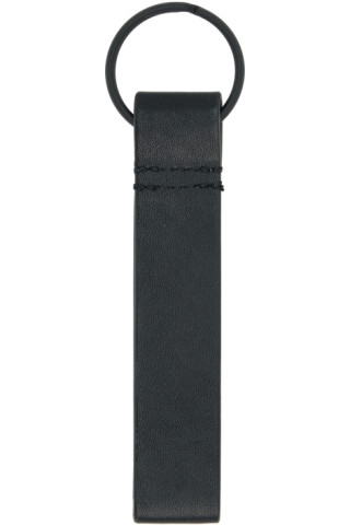 Common Projects: Black Leather Keychain | SSENSE