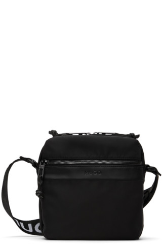 HUGO: 黑色 Wayner 斜挎包 | SSENSE