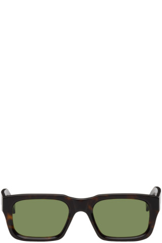 RETROSUPERFUTURE: Tortoiseshell Augusto Sunglasses | SSENSE