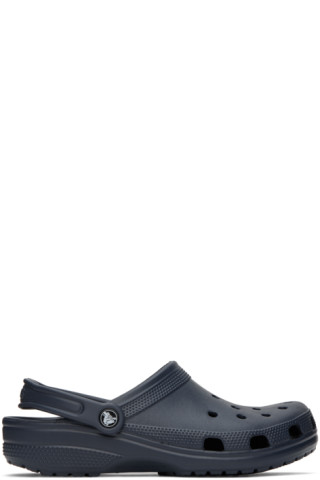 Crocs: Navy Classic Clogs | SSENSE Canada