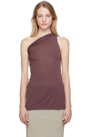 Purple Athena Tank Top by Rick Owens on Sale