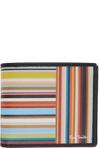Paul Smith: Multicolor Signature Stripe Wallet | SSENSE Canada