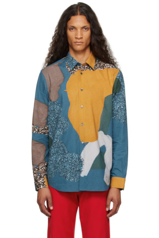 Multicolor Rug Shirt by Paul Smith on Sale