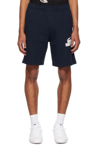 Navy Relaxed-Fit Shorts by Lacoste on Sale