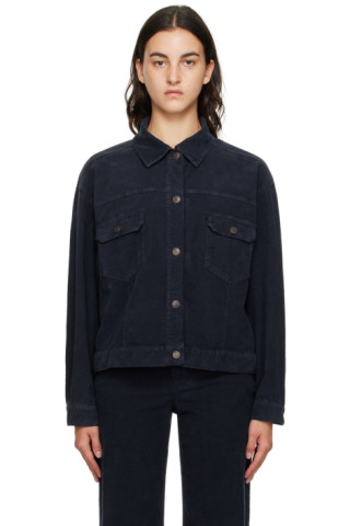 Navy Ness Jacket by The Row on Sale