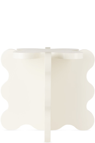White Curvy Mini Side Table by Gustaf Westman Objects | SSENSE