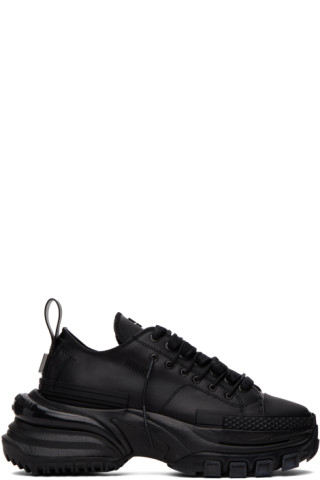 WOOYOUNGMI: Black Double Lace Sneakers | SSENSE Canada WOOYOUNGMI: Black Double Lace Sneakers | SSENSE Canada