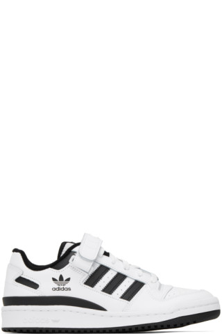 White & Black Forum Sneakers by adidas Originals on Sale