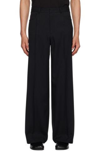 RECTO: Black French Trousers | SSENSE Canada