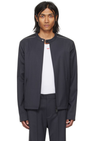 Gray & Black J-Devlin Jacket by Diesel on Sale