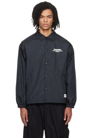 Black Snap Jacket by Neighborhood on Sale
