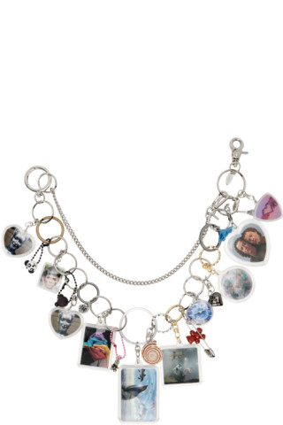 Doublet: Silver 10 Words Keychain Necklace | SSENSE UK