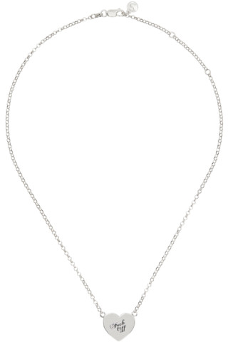 Silver Warm Welcome Heart Necklace by Stolen Girlfriends Club on Sale