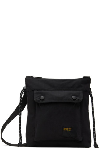 Carhartt Work In Progress: Black Haste Strap Bag | SSENSE Canada