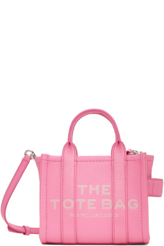 Pink 'The Leather Mini Tote Bag' Tote by Marc Jacobs on Sale