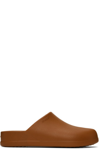 Crocs: Tan Dylan Clogs | SSENSE Canada