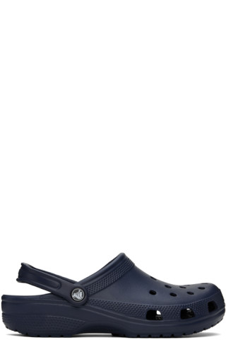 Navy Classic Clogs by Crocs on Sale