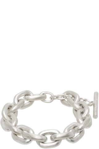Silver Extra Small Links Toggle Chain Bracelet by Parts of Four on Sale