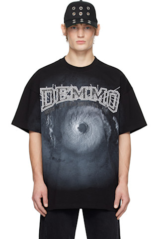 DEMMO: Black Hurricane T-shirt | SSENSE