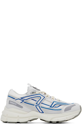 Gray & Yellow Marathon R-Trail 50/50 Sneakers by Axel Arigato on Sale