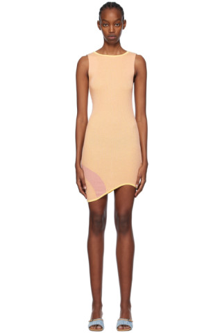 Pink Comma Minidress by GCDS on Sale
