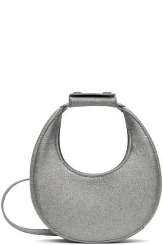 Silver Goodnight Moon Bag by Staud on Sale Silver Goodnight Moon Bag by Staud on Sale