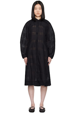 Black Spam Midi Dress by Henrik Vibskov on Sale