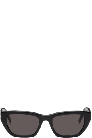Saint Laurent: Black SL M127/F Sunglasses | SSENSE UK