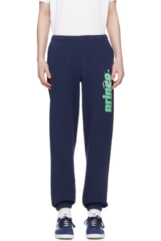 Navy Prince Edition Rebound Sweatpants by Sporty & Rich on Sale
