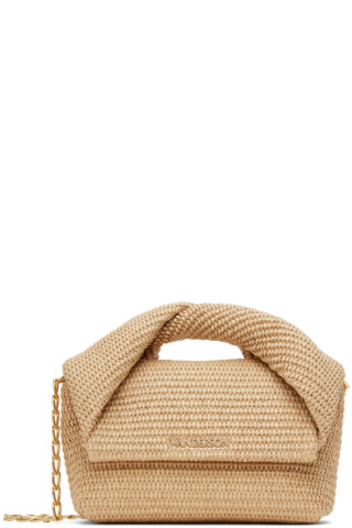 JW Anderson: Beige Medium Twister Bag | SSENSE