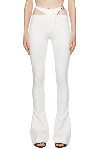 Off-White Pin-Buckle Pants by The Attico on Sale