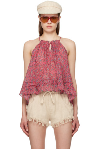 Red Fabino Camisole by Isabel Marant Etoile on Sale