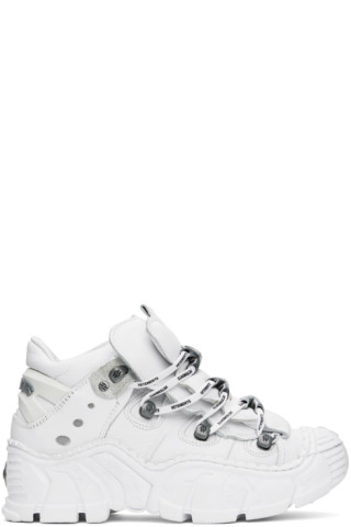 White New Rock Edition Race Sneakers by VETEMENTS on Sale