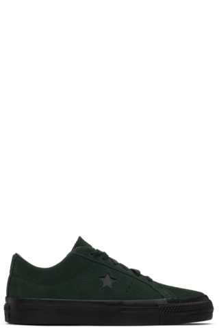 Green CONS One Star Pro Sneakers by Converse on Sale