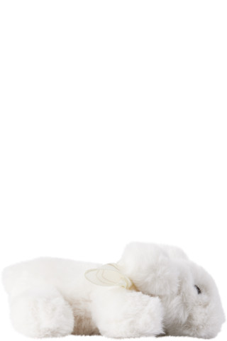 Baby White 'Aimer The Dog' Plush Toy by Bonpoint on Sale