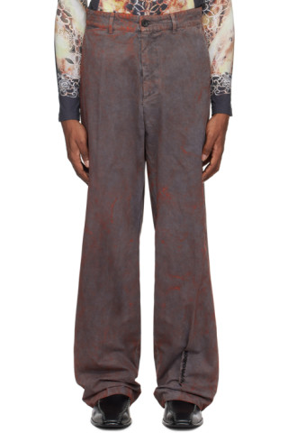 Gray Pinched Trousers by Y/Project on Sale