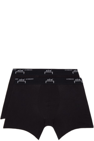 Two-Pack Black Boxers by A-COLD-WALL* on Sale